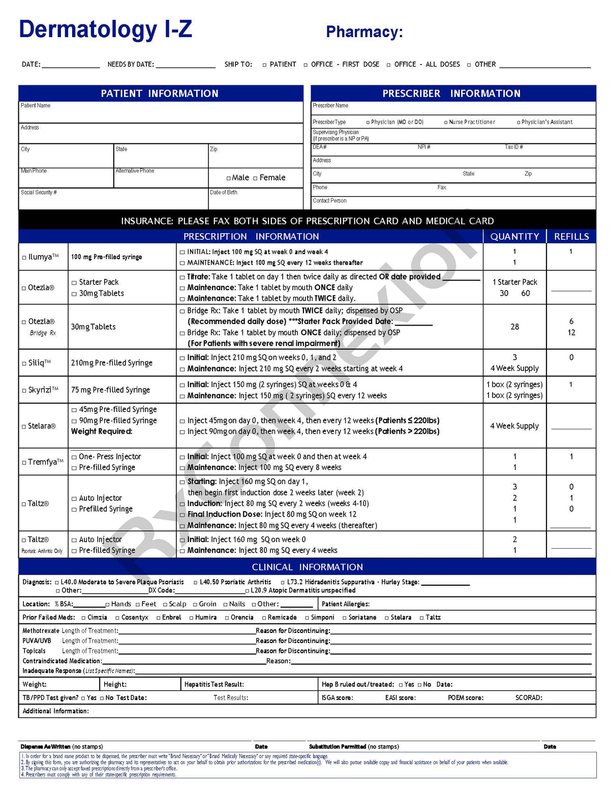 RxPad - Dermatology I-Z – RxConnexion