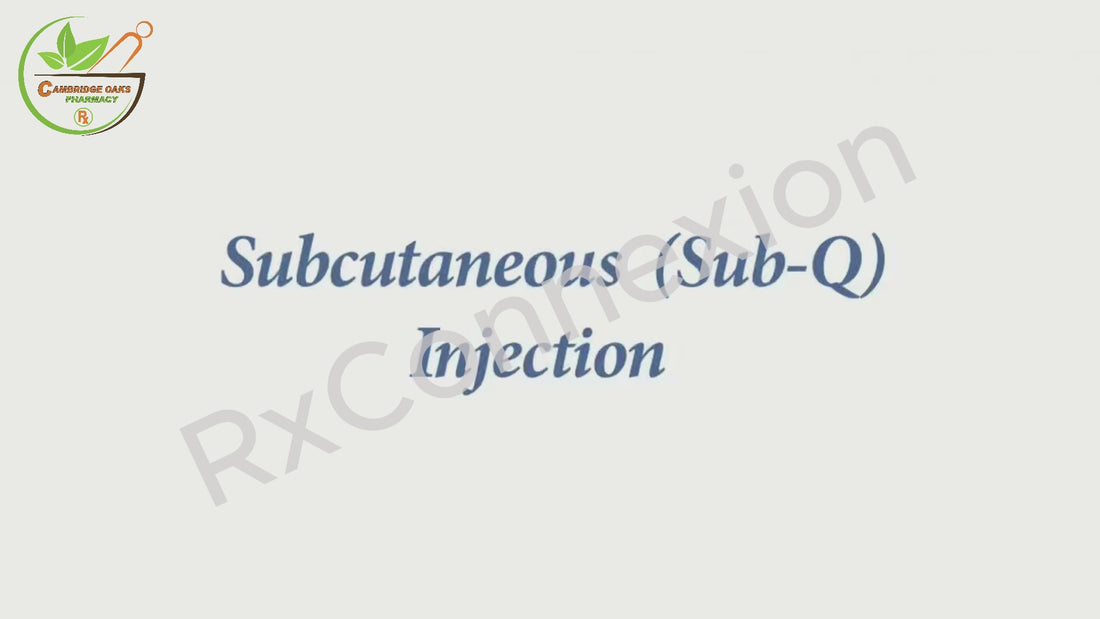 Video - Subcutaneous Injection – RxConnexion